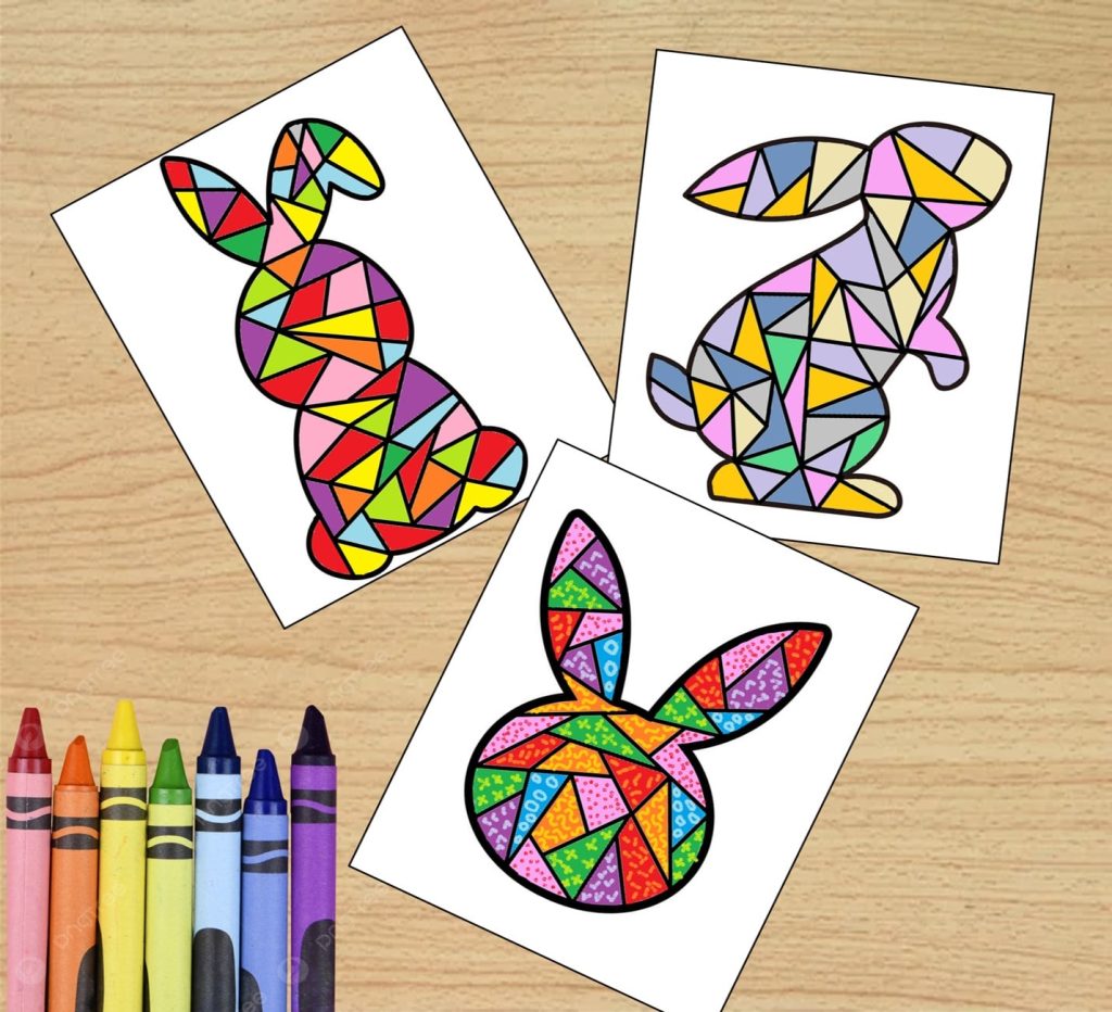 Free Printable Easter bunny Coloring pages - KidsTut