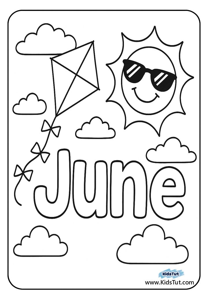 Free June Coloring Pages Printable for Kids - KidsTut