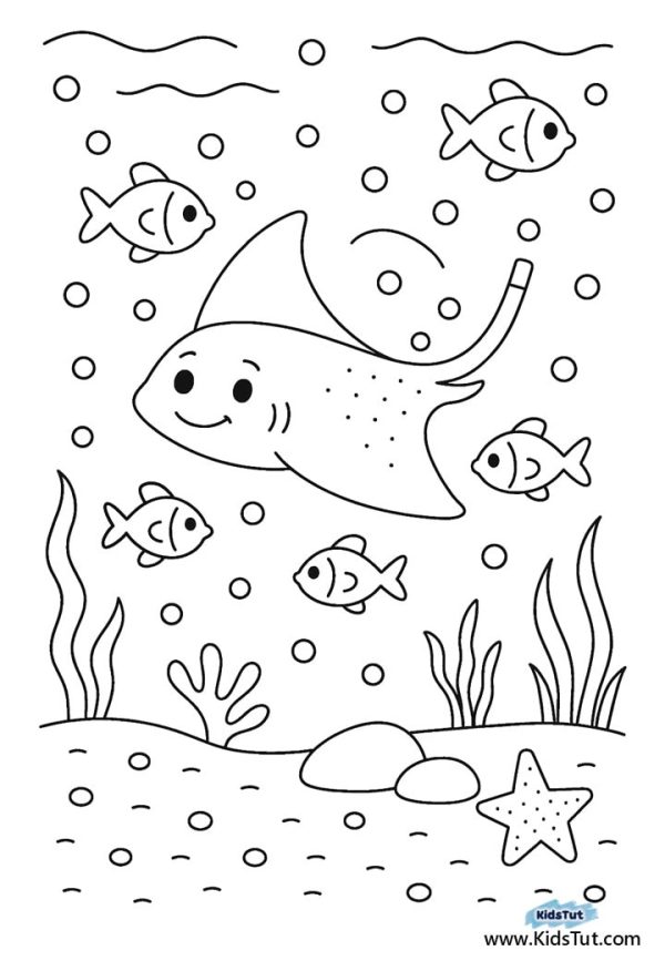 Free Printable Under the Sea Coloring Pages - KidsTut