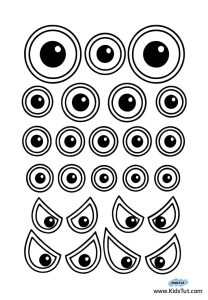 Monster Activity Sheets for Kids: Easy Cut & Paste - KidsTut