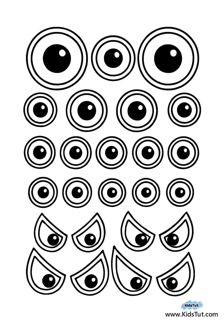 Monster Activity Sheets for Kids: Easy Cut & Paste - KidsTut