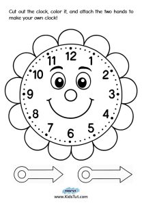 Worksheets for Kids: Fun Clock Craft to Learn Time - KidsTut