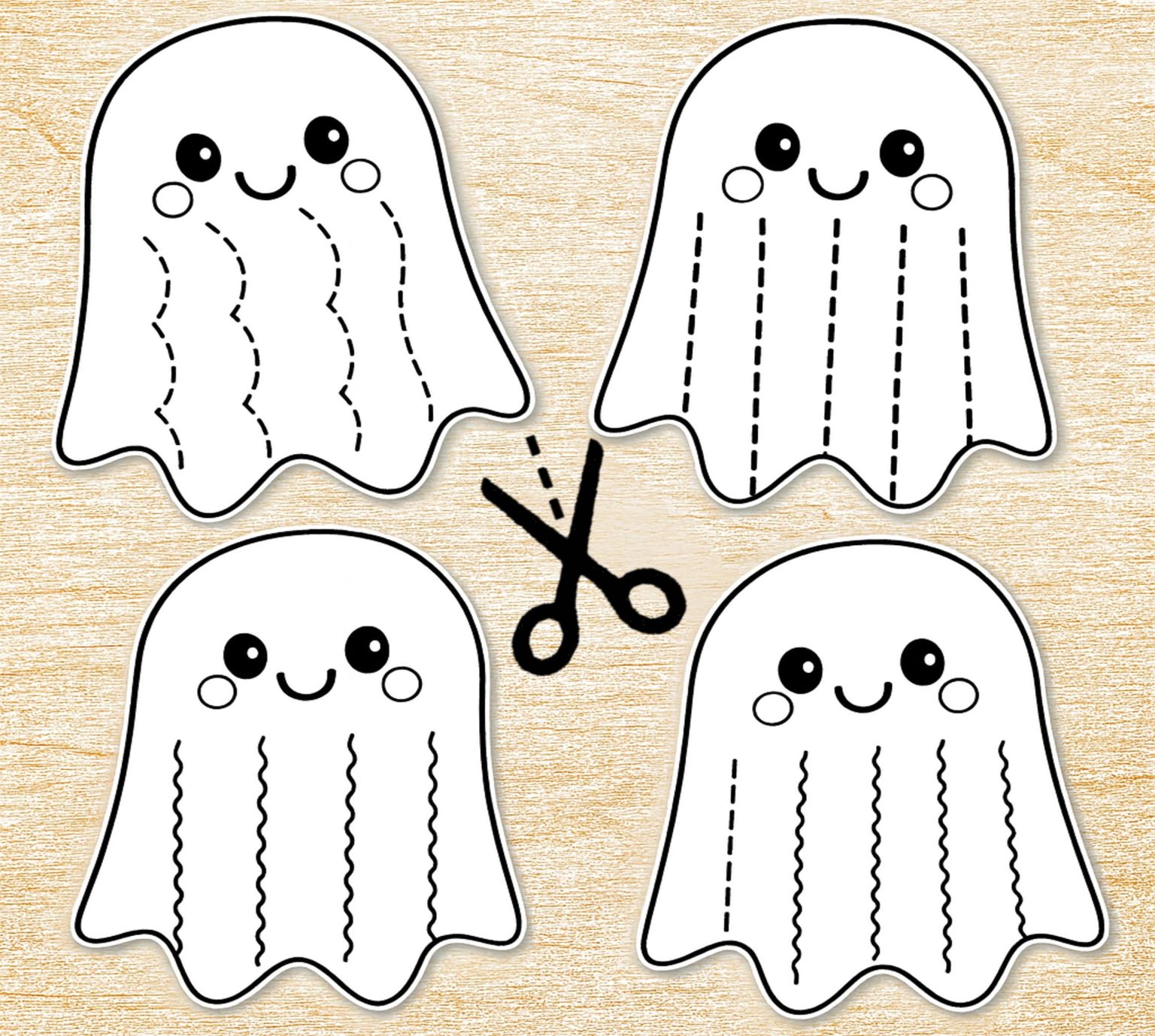 Easy and Fun Ghost Cutting Practice for Kids - KidsTut
