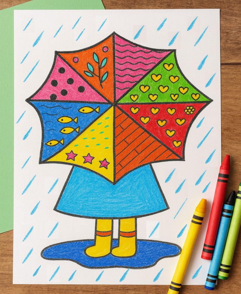 Free and Fun Rainy Day Coloring Pages for Kids - KidsTut