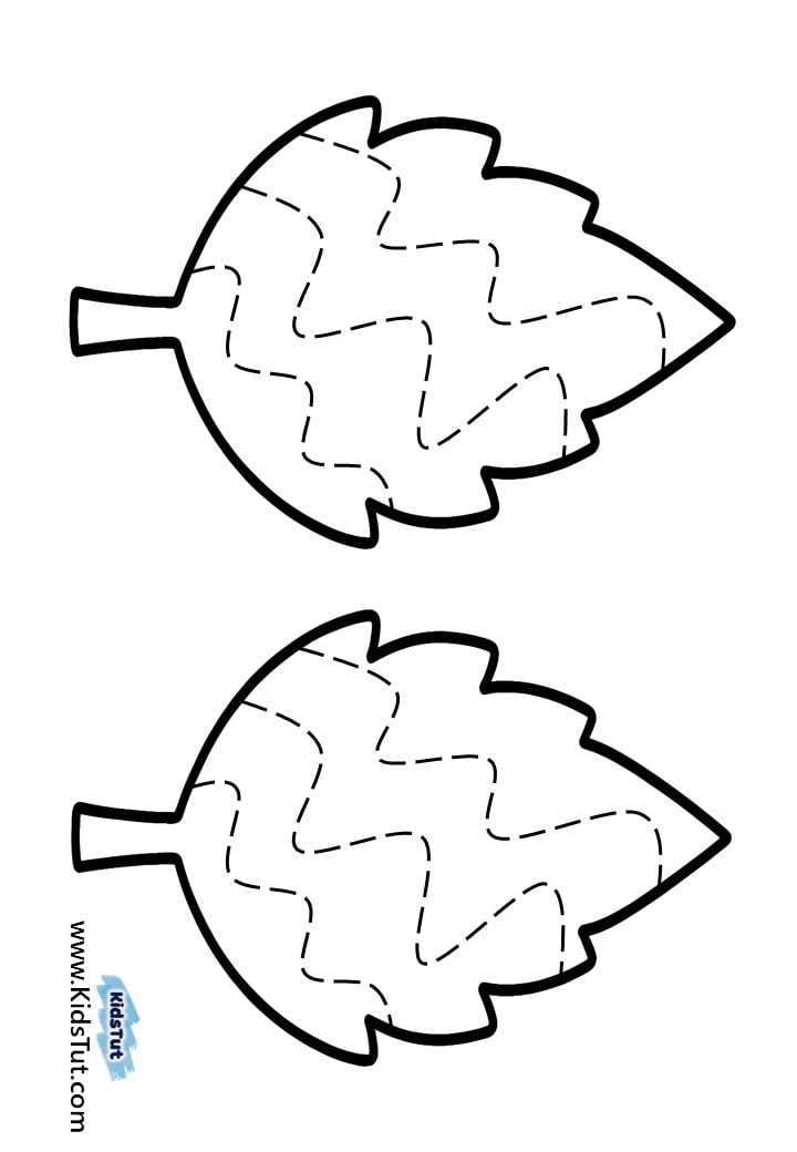 Simple Fall Cutting and Tracing Crafts for Kids - KidsTut