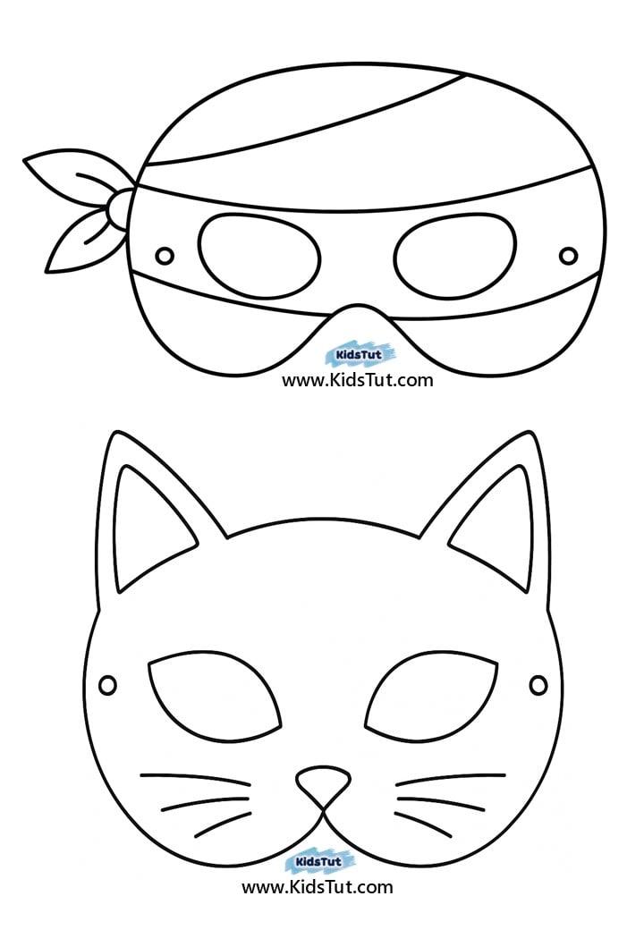 12 Simple and Fun Halloween Masks for Kids - KidsTut