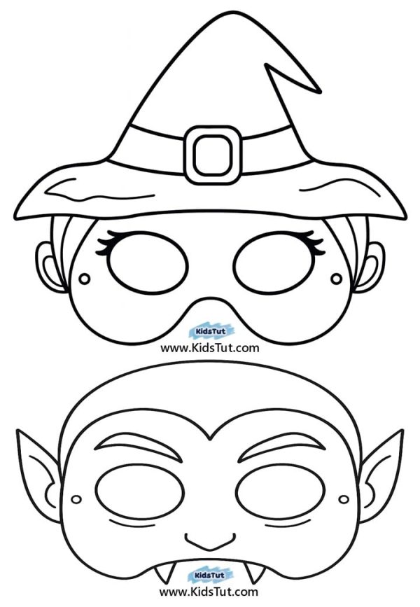 12 Simple and Fun Halloween Masks for Kids - KidsTut