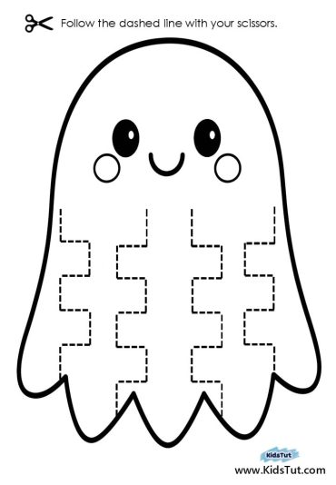 Easy and Fun Ghost Cutting Practice for Kids - KidsTut