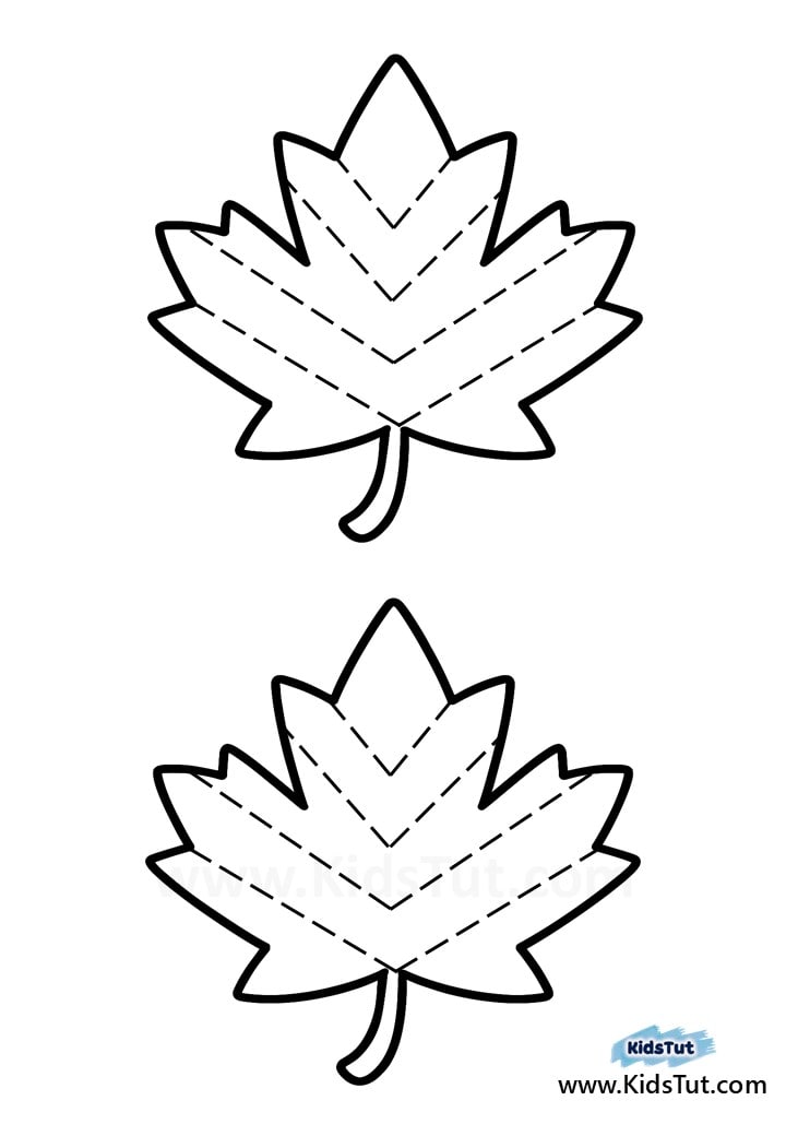 Simple Fall Cutting and Tracing Crafts for Kids - KidsTut