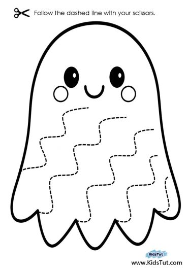Easy and Fun Ghost Cutting Practice for Kids - KidsTut