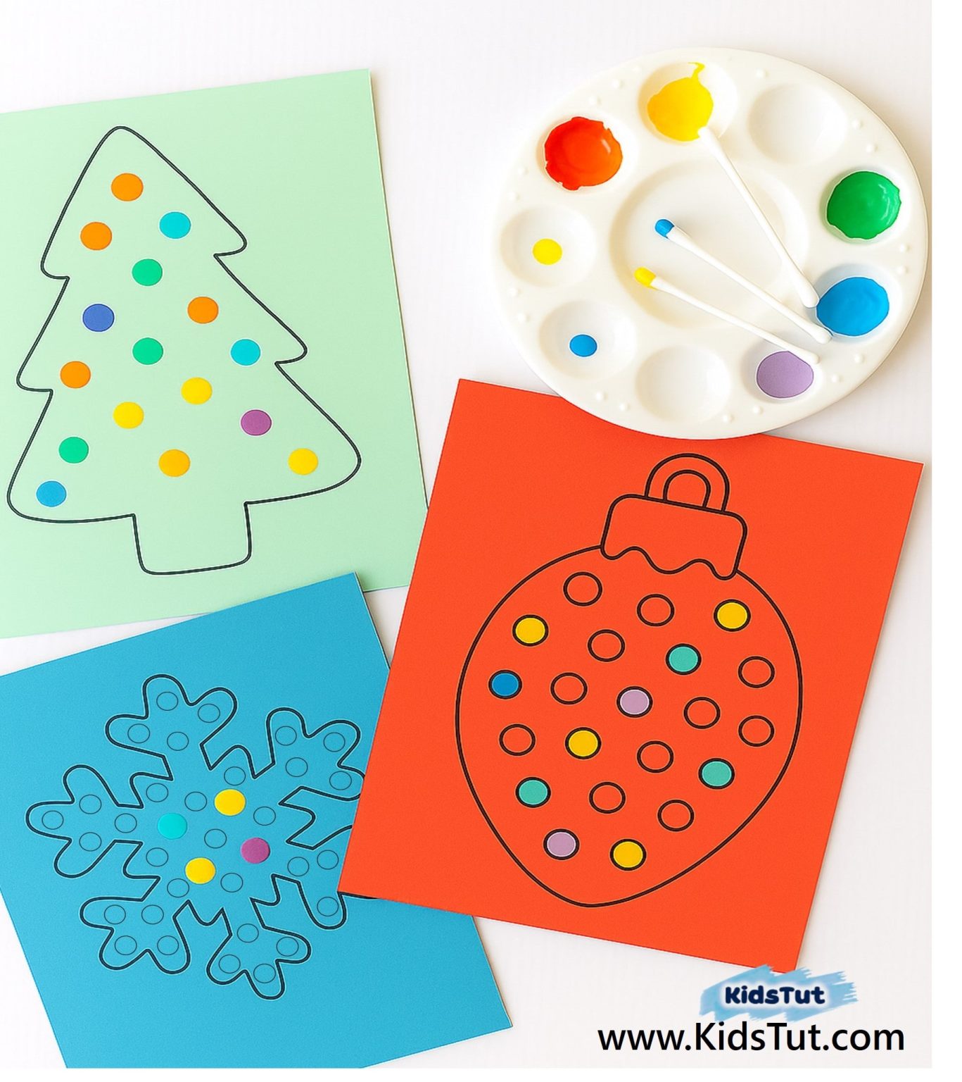 Easy Holiday Dot Painting for Kids: Bright & Fun! - KidsTut