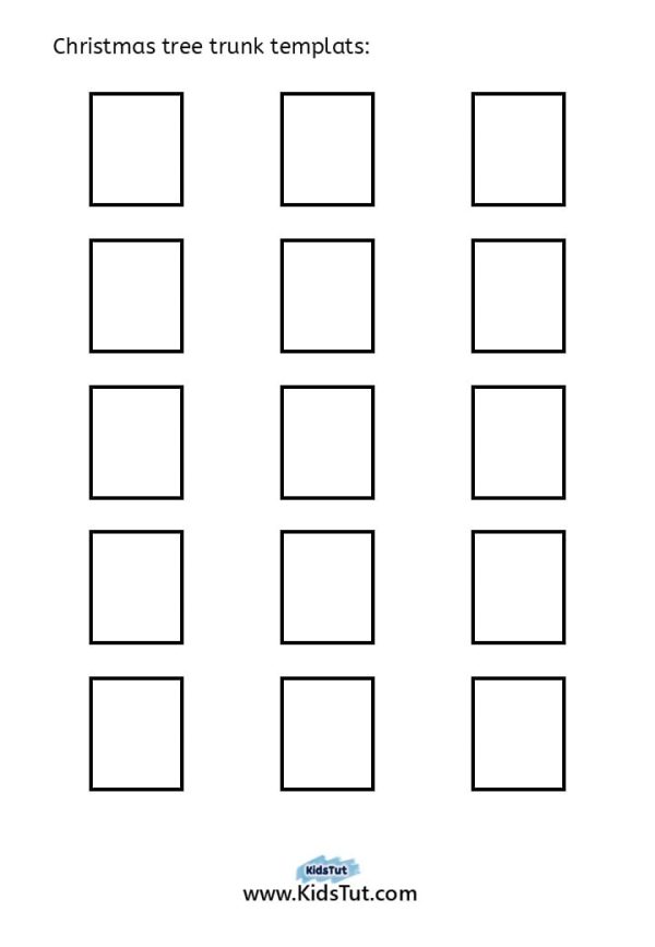 Free Printable Christmas Tree Name Craft for Kids - KidsTut