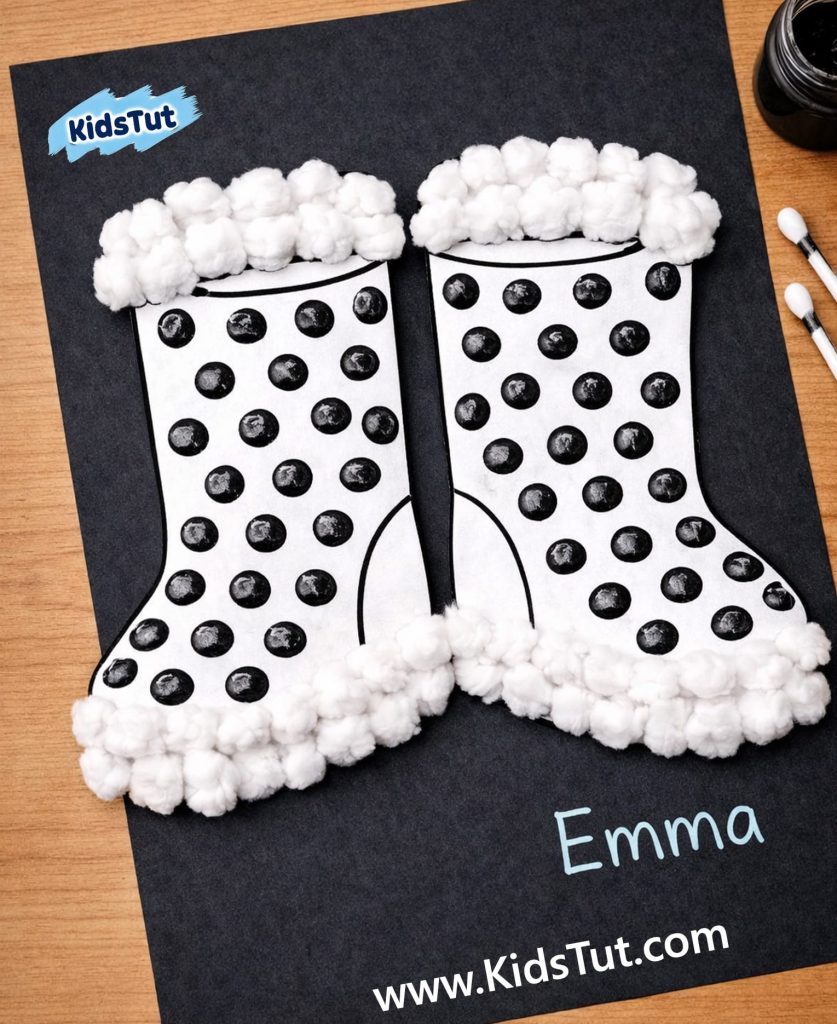 Easy Winter Clothes Dot-Paint Craft for Kids - KidsTut