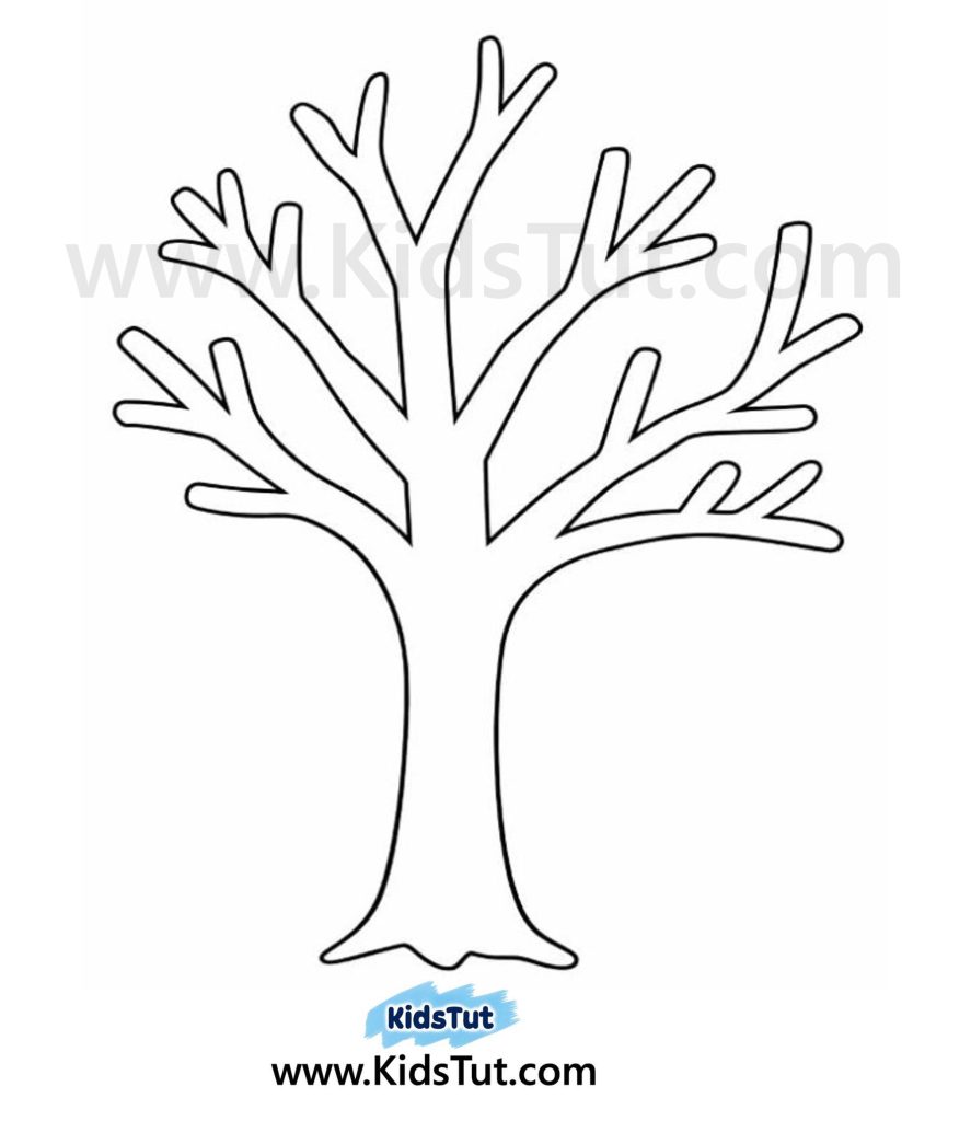 Winter Tree Art Project for Kids with Snowy Dots - KidsTut