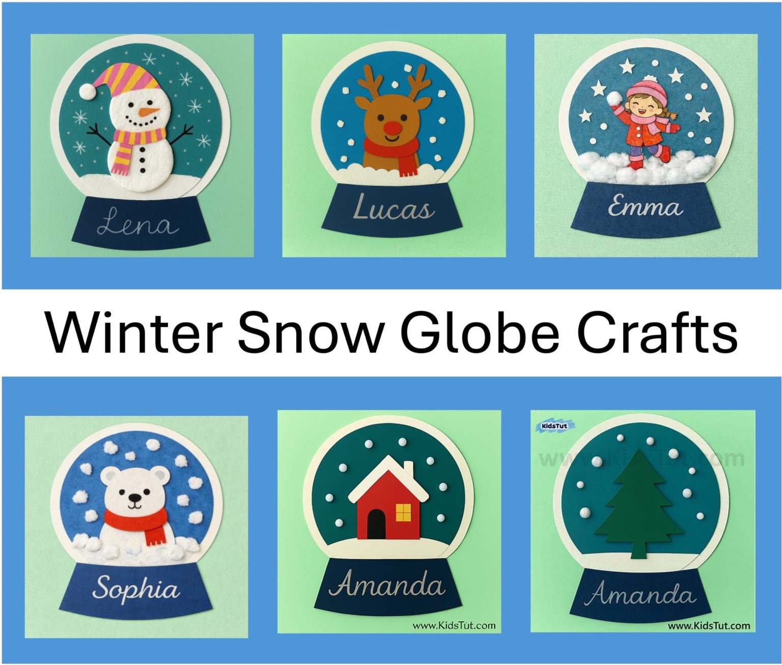 Easy Winter Snow Globe Crafts for Little Hands - KidsTut