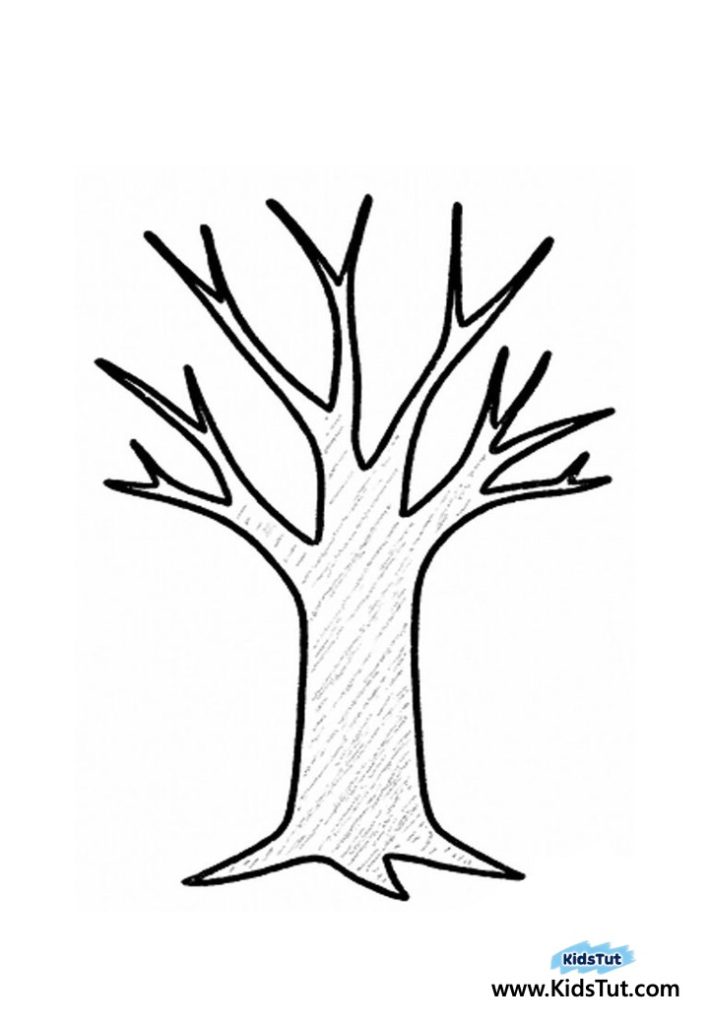 Easy Snowy Tree Art with White Paint Dots - KidsTut