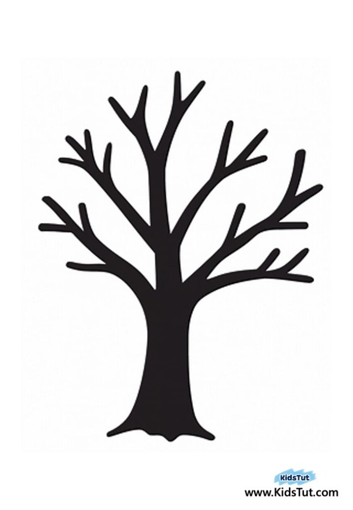 Easy Snowy Tree Art with White Paint Dots - KidsTut