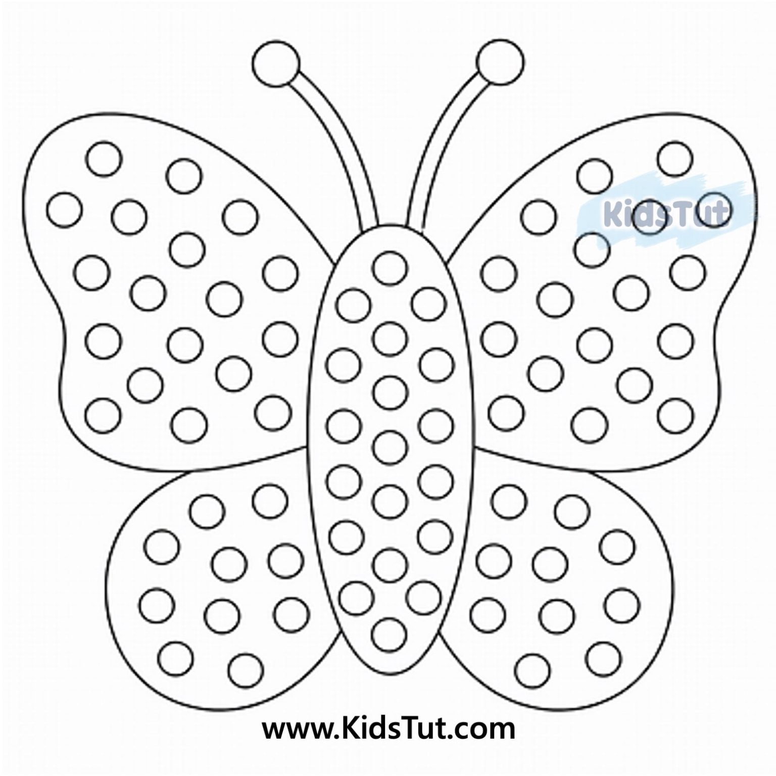Easy Dot Painting Crafts for Kids with Templates - KidsTut