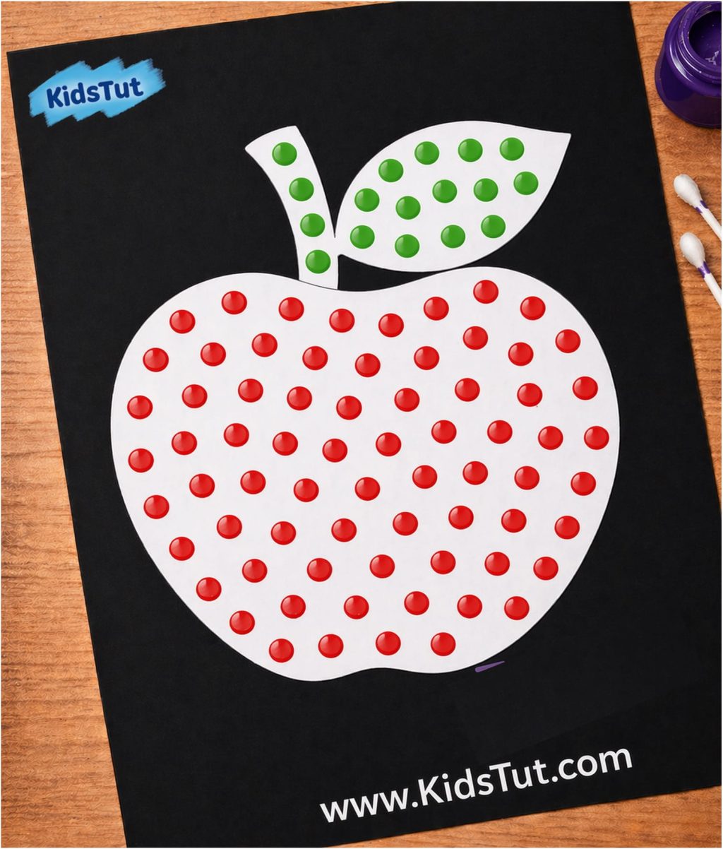 Easy Dot Painting Crafts for Kids with Templates - KidsTut